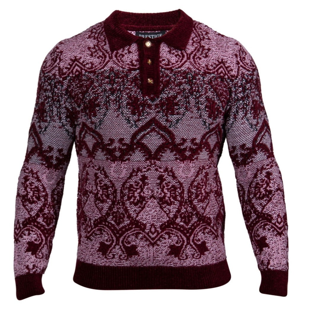 Prestige wool blend polo luxury sweaters – Remo men's wear