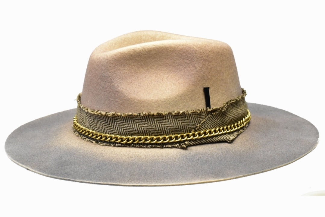 Bruno Capelo Mavrick Two Tone hat with metal chain – Remo men's wear